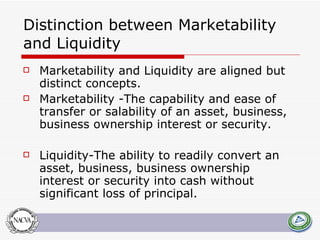 Abbott Disc Lack Marketability Presentation 2 | PPT | Stocks and Bonds ...