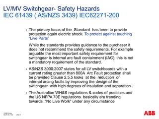 ABB passive & active arc fault protection by David Stonebridge | PPT