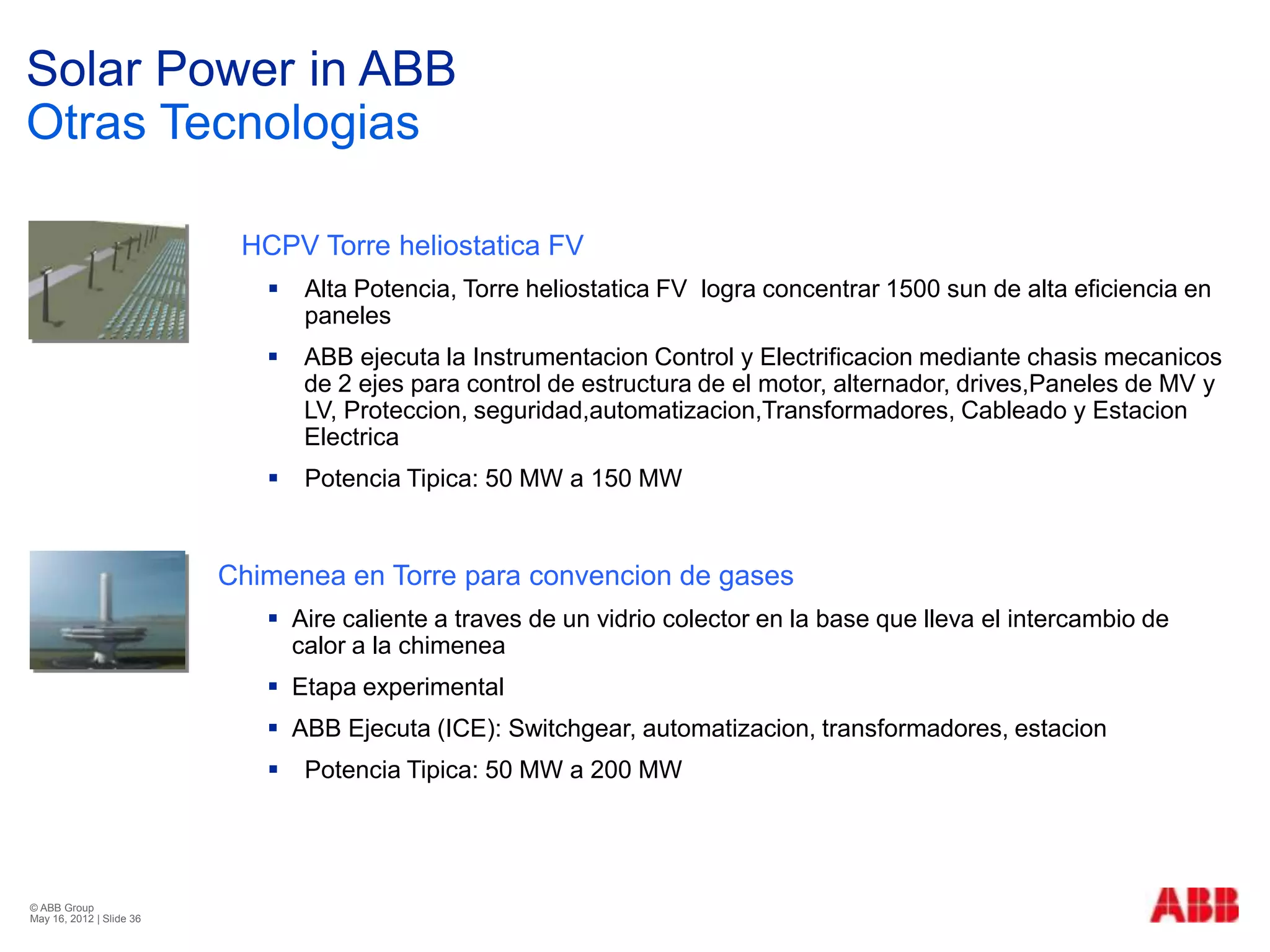 Abb power generation solar presentacion ieee costa rica | PPTX | Power ...