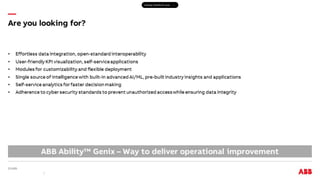 ABB presentation on Industrial Artificial Intelligence | PPTX