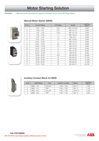 ABB Price List -2019..pdf