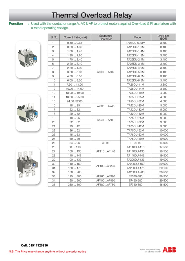 ABB Price List -2019..pdf | Technology & Computing