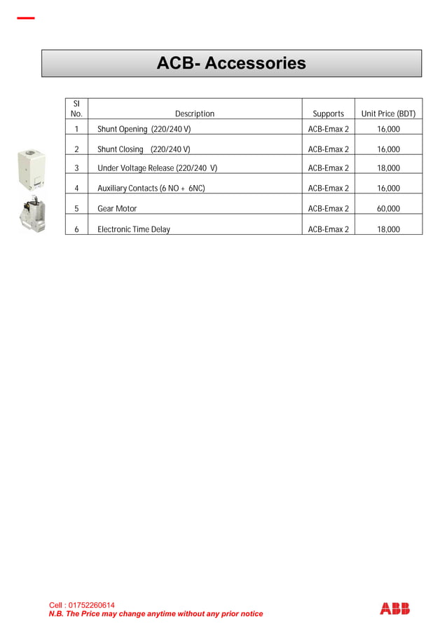 ABB Price List -2019..pdf | Technology & Computing