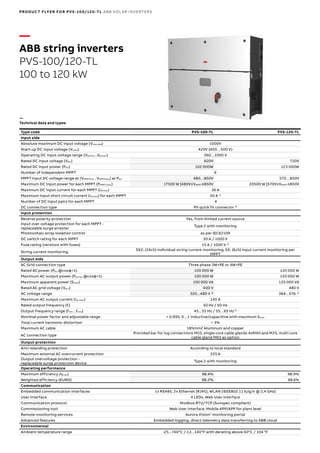 Abb pvs 100-tl | PDF