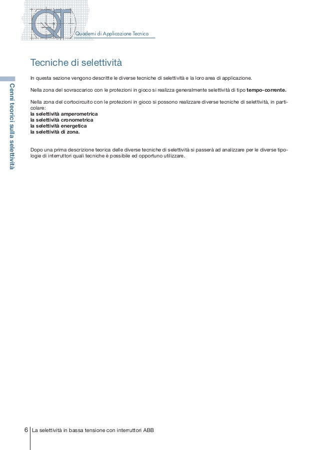Abb quaderni di applicazione tecnica 1 selettivita' in bt