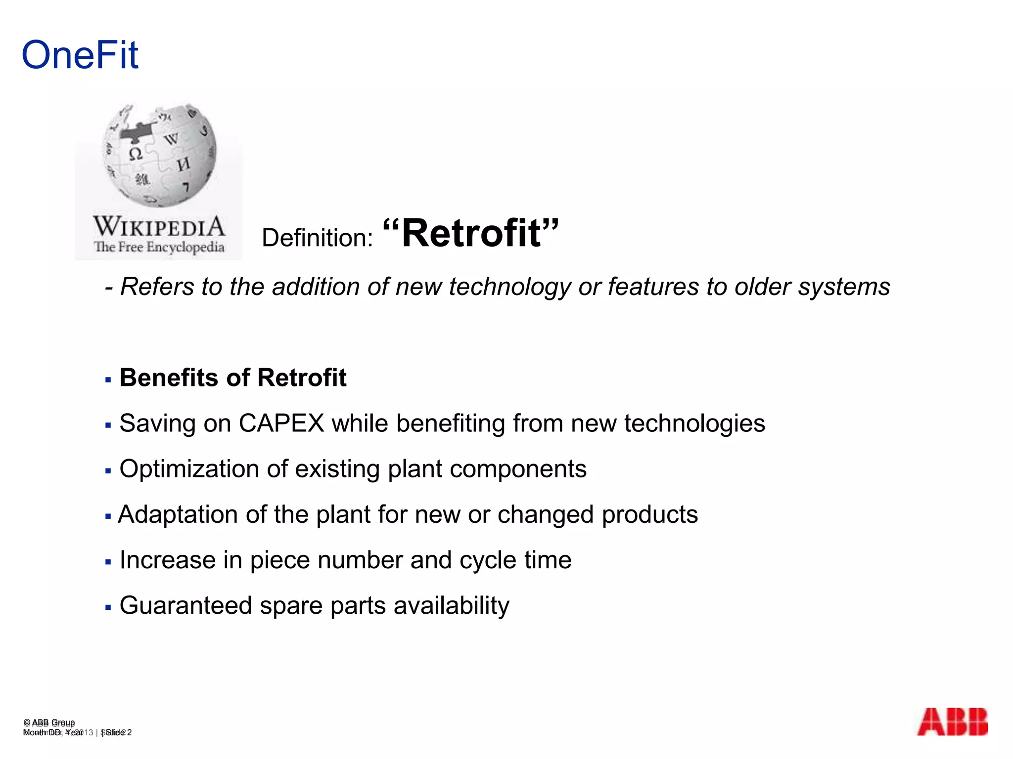 ABB retrofit by Alberto DeAlmeida | PPTX