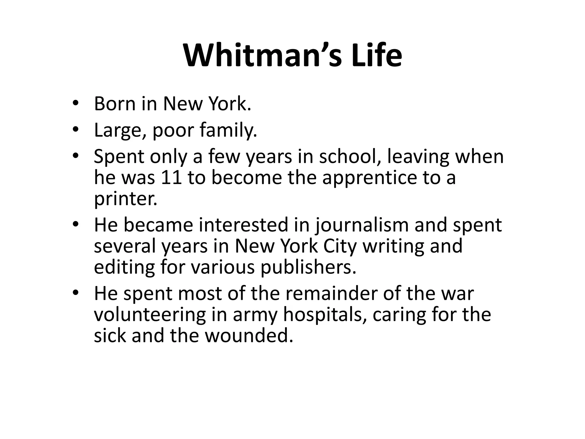 Abbrev Whitman PPT Oh Captain My Cpatain | PPT