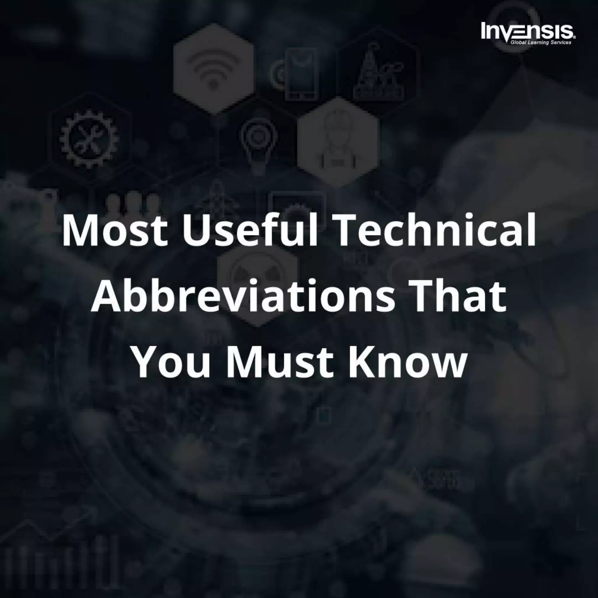 Top 10 most commonly used technical acronyms and their abbreviations. | PDF