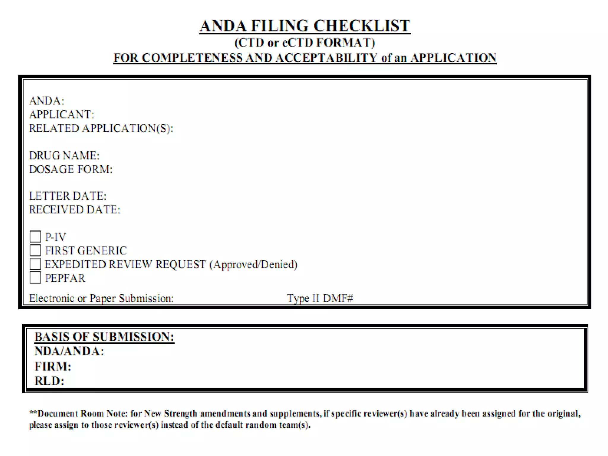 Abbreviated New Drug Application [ANDA] | PPTX