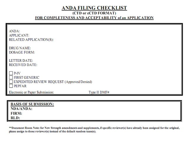 Abbreviated New Drug Application [ANDA] | PPTX | Pharmaceutical ...