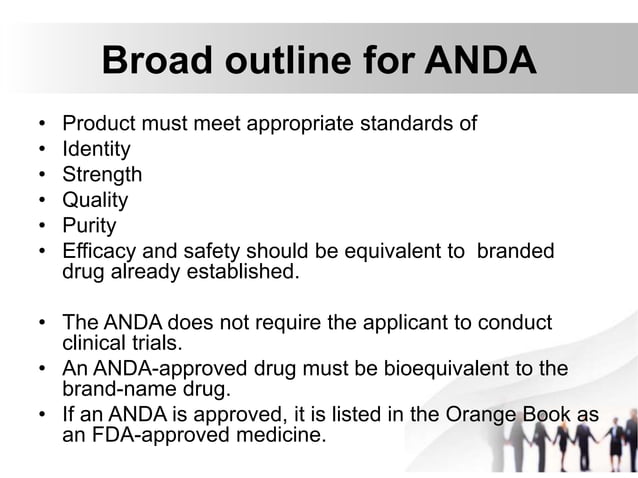 Abbreviated New Drug Application (ANDA) | PPTX