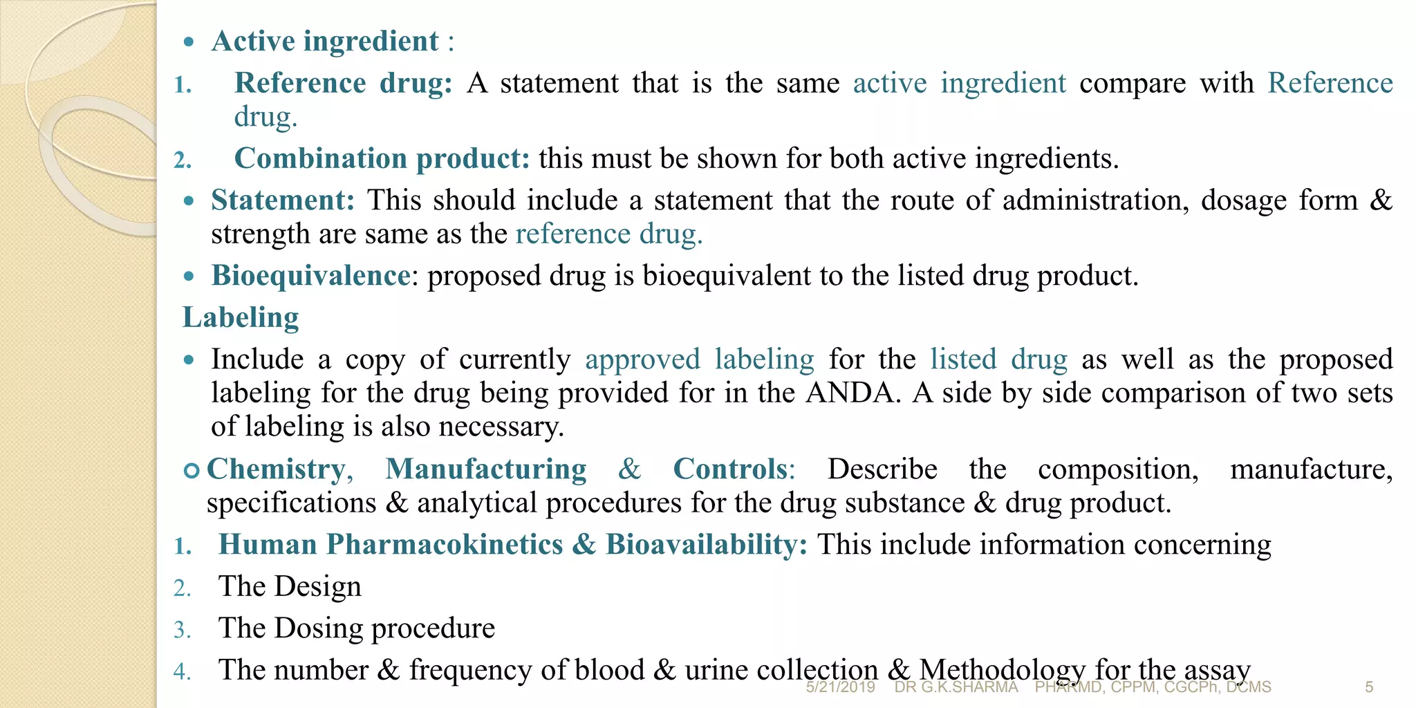 Abbreviated new drug application submission | PPTX