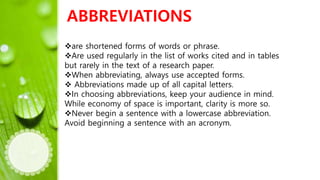 Abbreviation & Proof-reading | PPTX