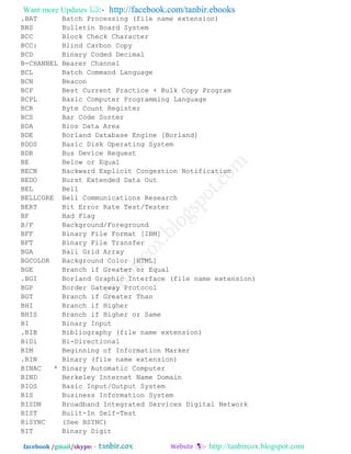 Abbreviation of computer related word by by tanbircox | PDF