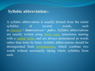 Abbreviation and jargon | PPTX