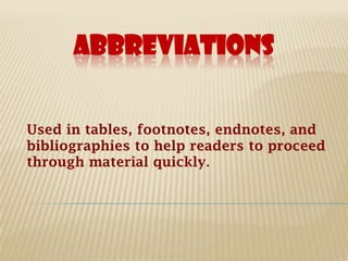 Abbreviations | PPTX