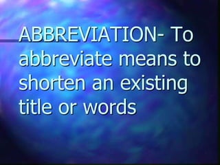 Abbreviations | PPTX