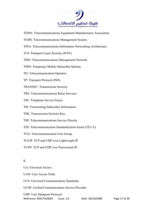 Acronyms and Abbreviations in Telecommunications List | PDF