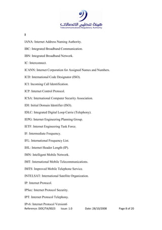 Acronyms and Abbreviations in Telecommunications List | PDF