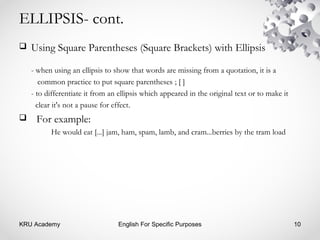 Abbreviations, acronyms and ellipsis | PPT