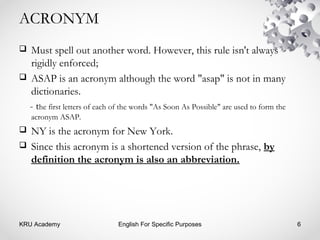 Abbreviations, acronyms and ellipsis | PPT