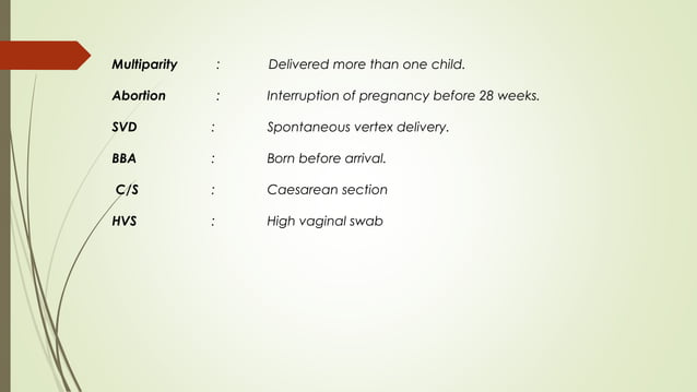 ABBREVIATIONS AND TERMINOLOGIES USED IN OBSTETRICS.pdf | Pregnancy ...