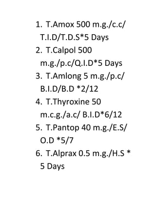 prescription | PDF | Pharmaceutical Drugs | Medical Health