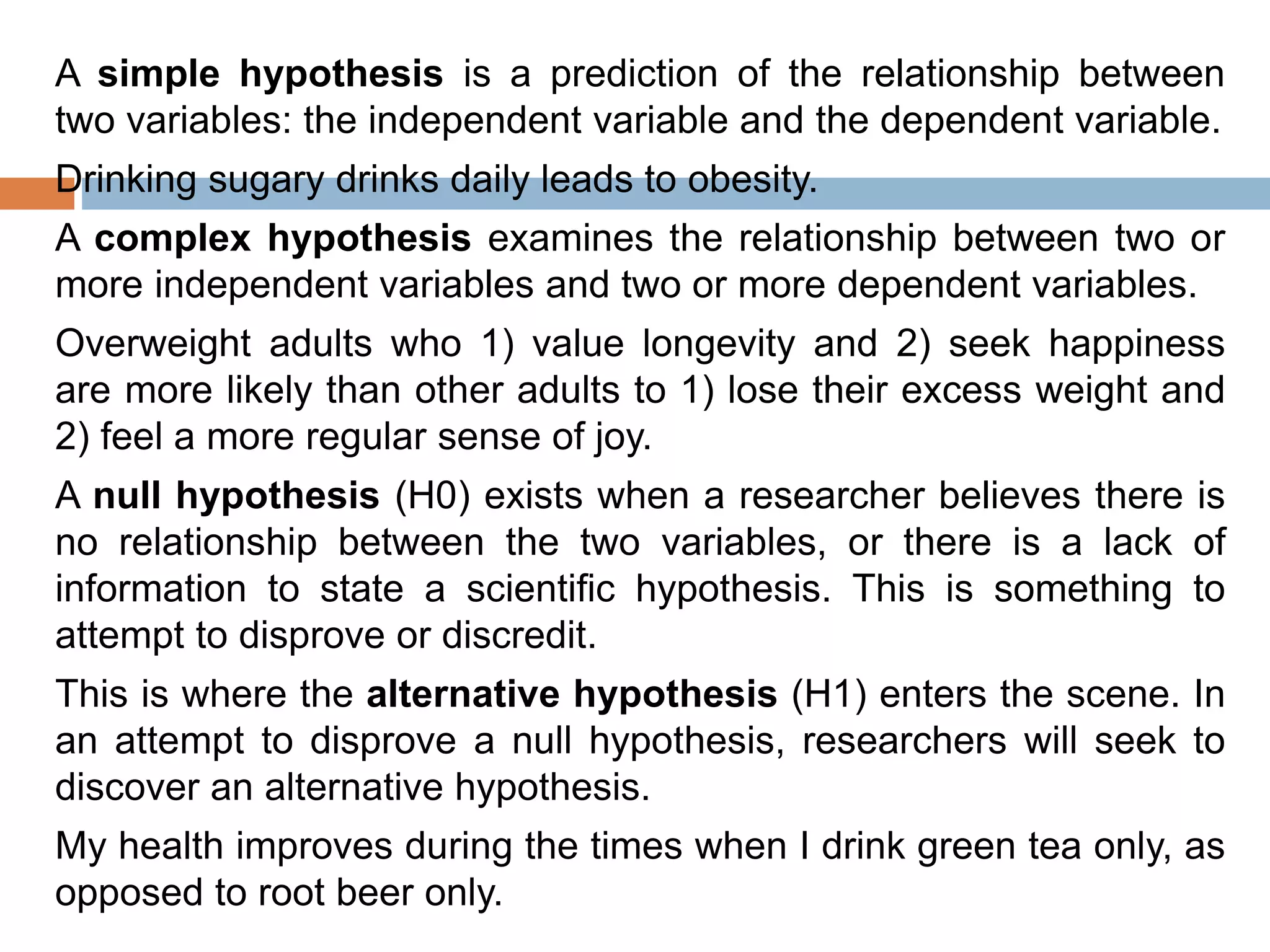 Hypothesis in Research Methodology | PPTX