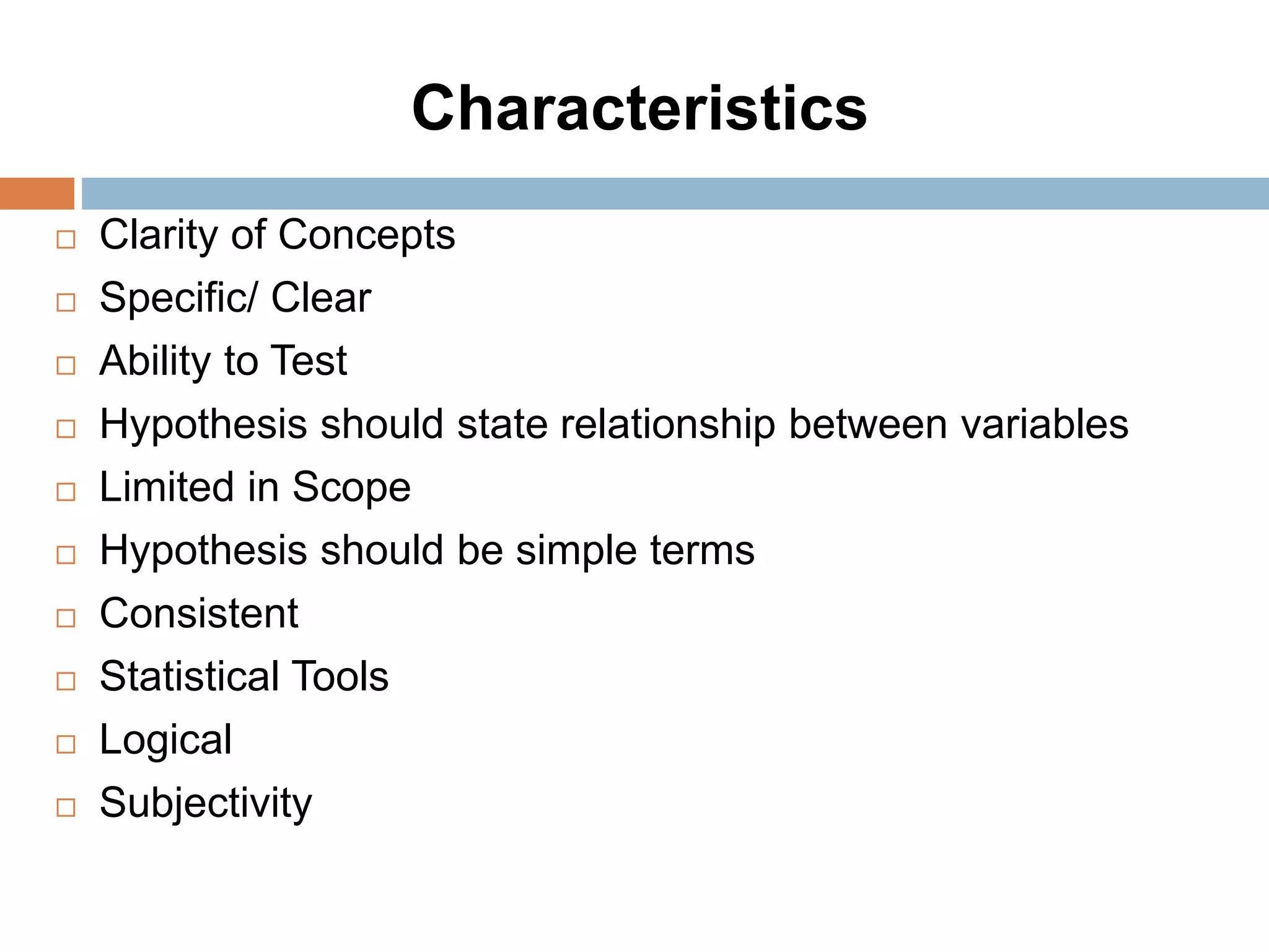 Hypothesis in Research Methodology | PPTX