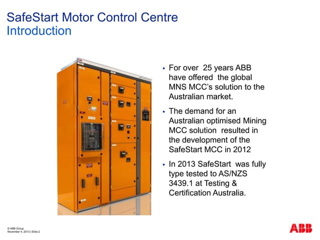 ABB safe start, optimised solution for mining by David Stonebridge | PPT