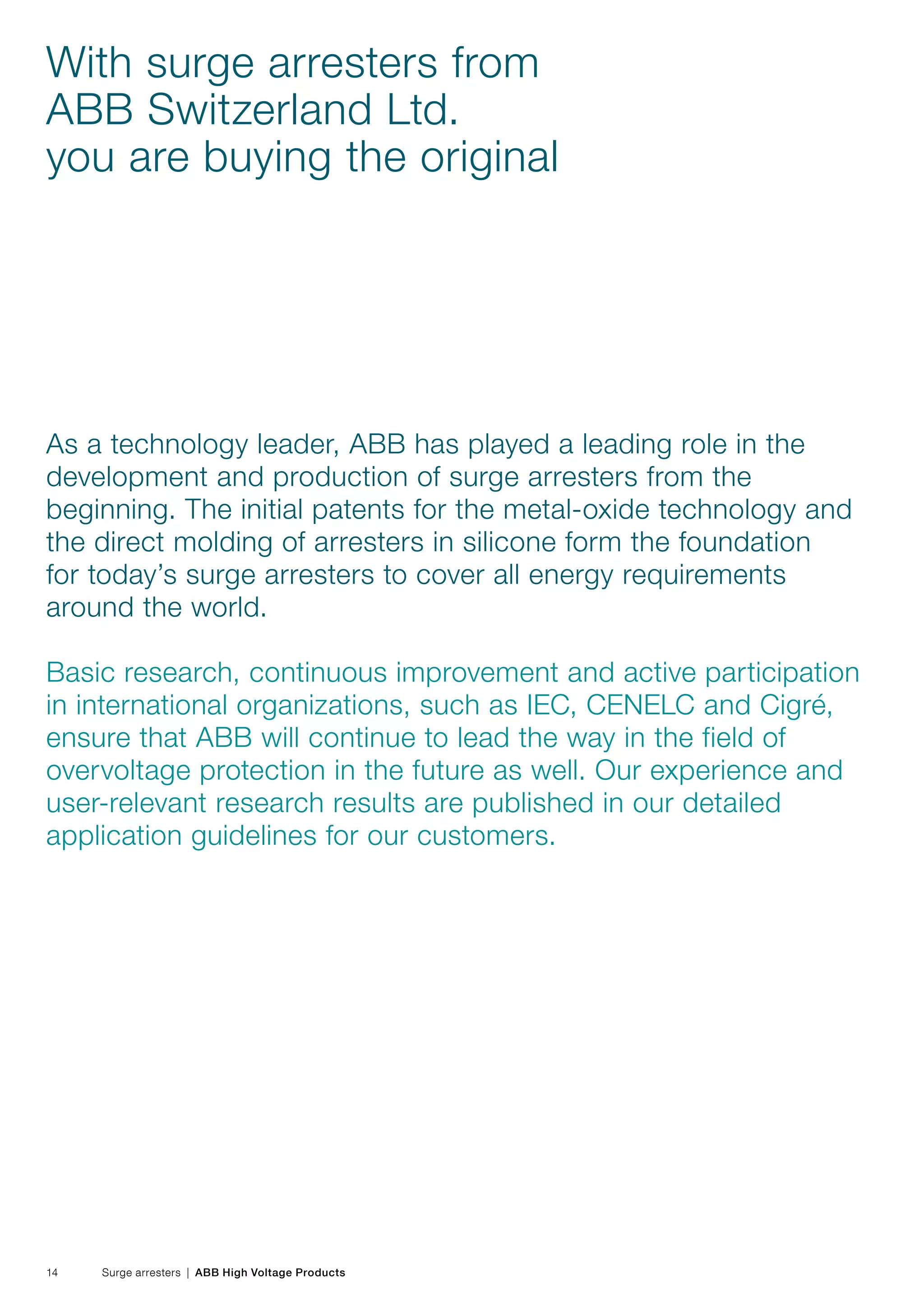 ABB Medium Voltage MV Surge Arresters - AC & DC Surge Arresters & Protection for High Voltage ...