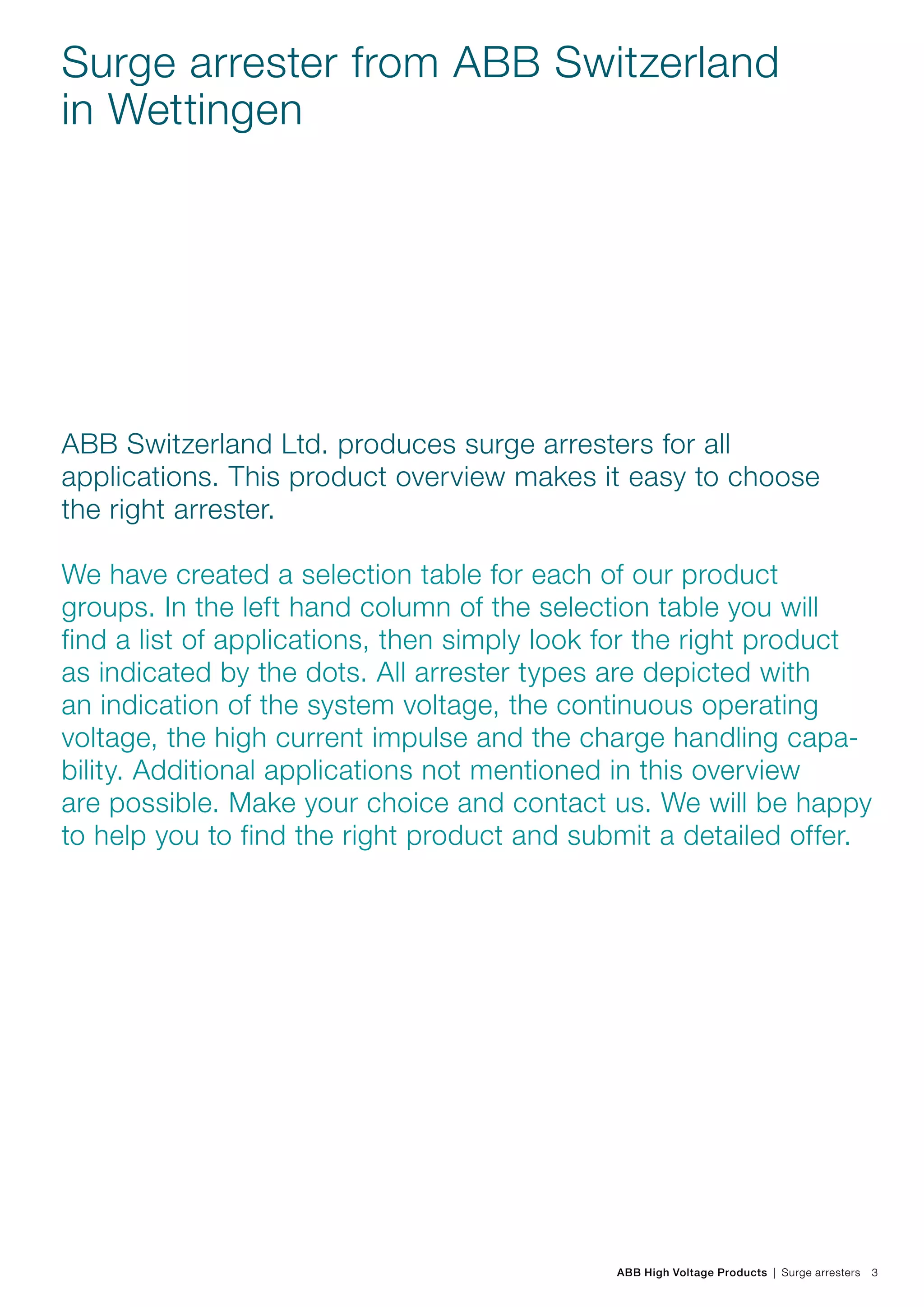 ABB Medium Voltage MV Surge Arresters - AC & DC Surge Arresters & Protection for High Voltage ...