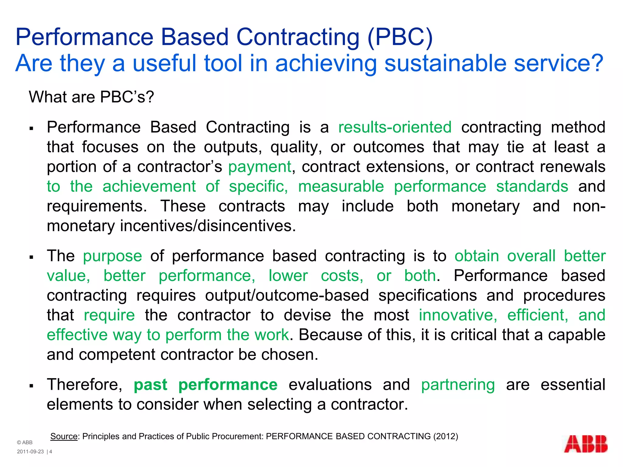 ABB - Sustainable Procurement by Philip Juneau at GIB Summit | PPT