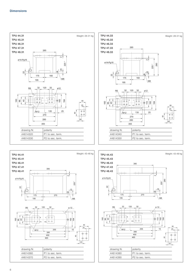 ABB TPU4 Indoor Current Transformers (CT) MV Medium Voltage 3.6kV 7.2kV 11kV 12kV | PDF