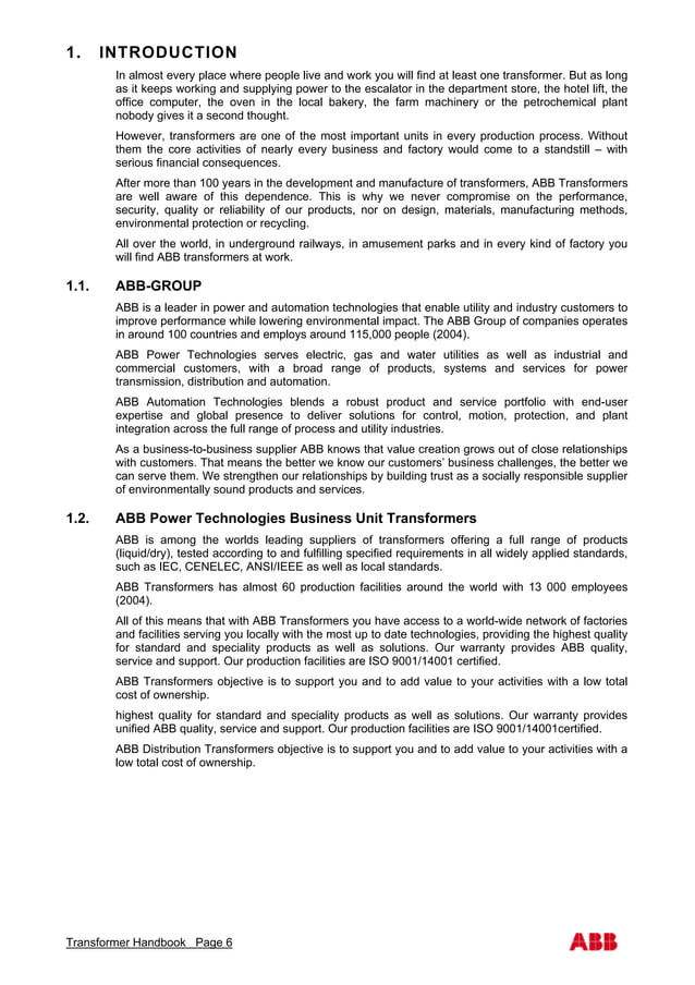 Abb transformer handbook abb | PDF