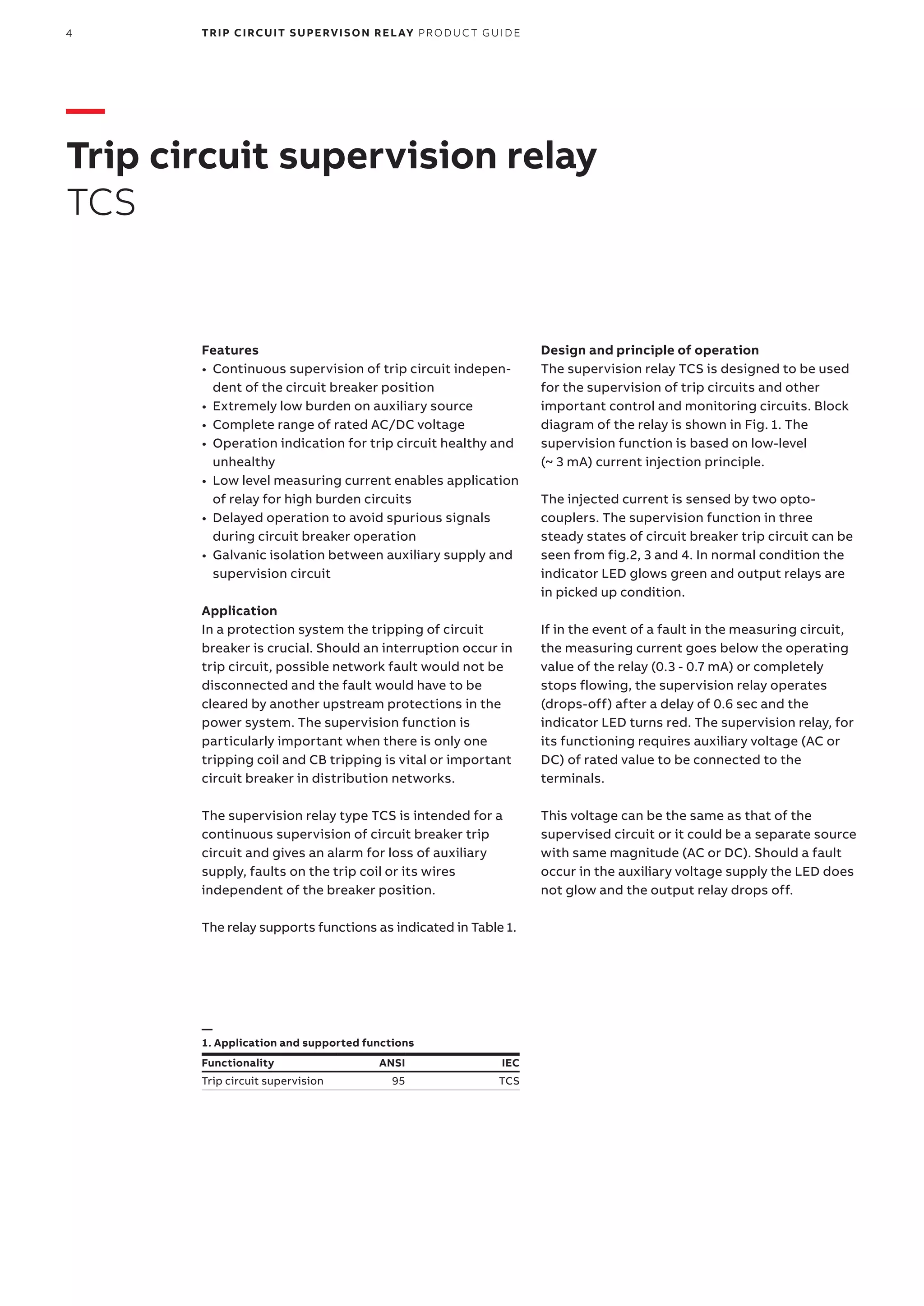 Abb trip ckt supervision relay | PDF