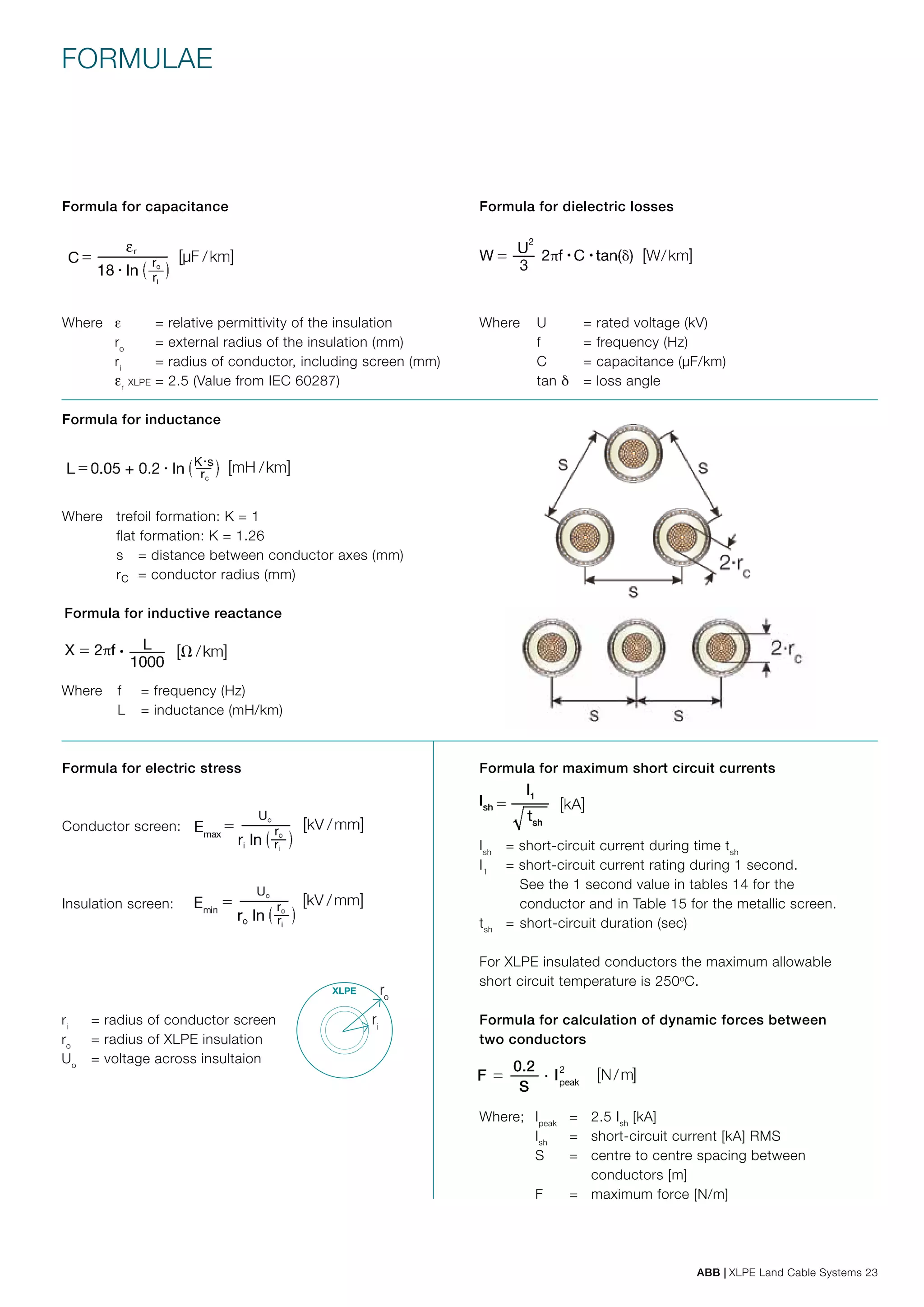 Abb xlpe land cable system user's guide | PDF