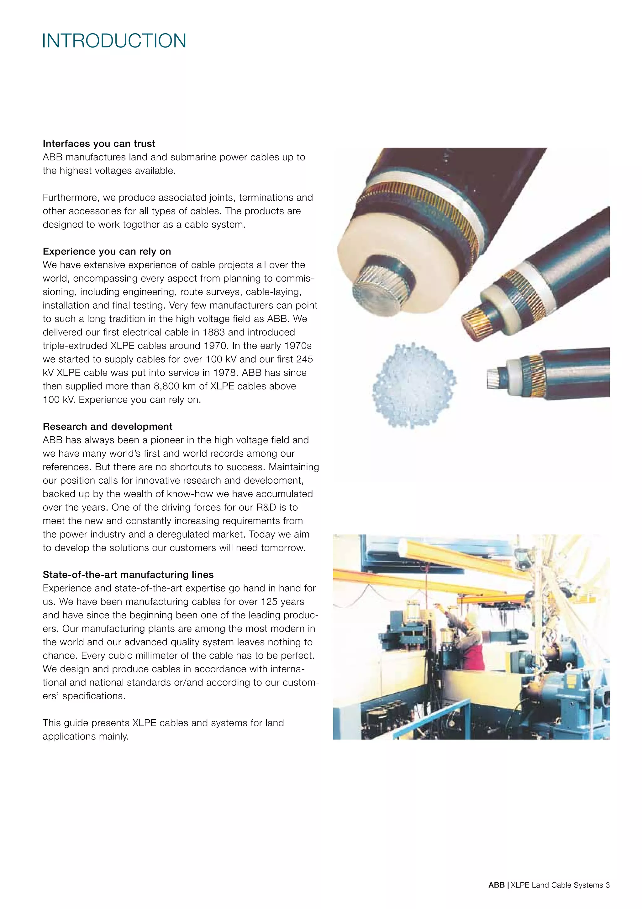 Abb xlpe land cable system user's guide | PDF