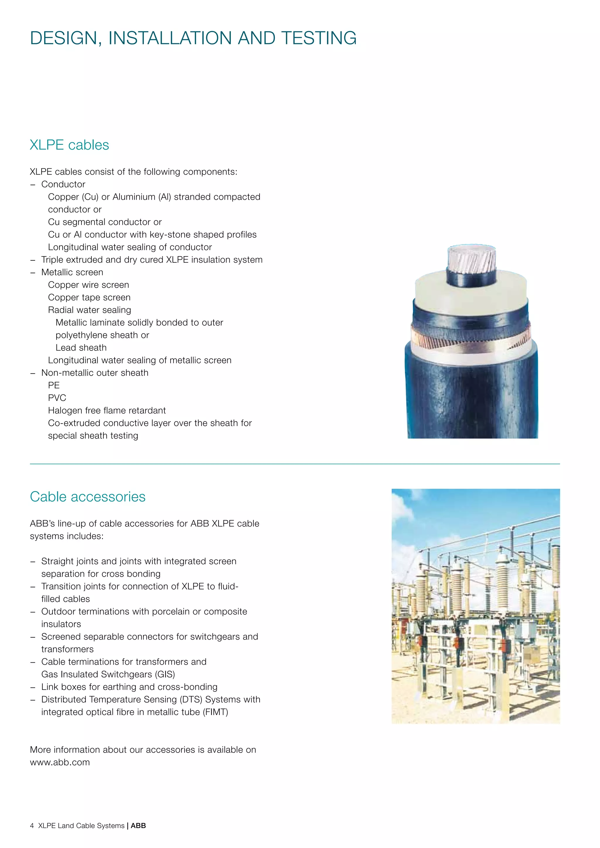 Abb xlpe land cable system user's guide | PDF