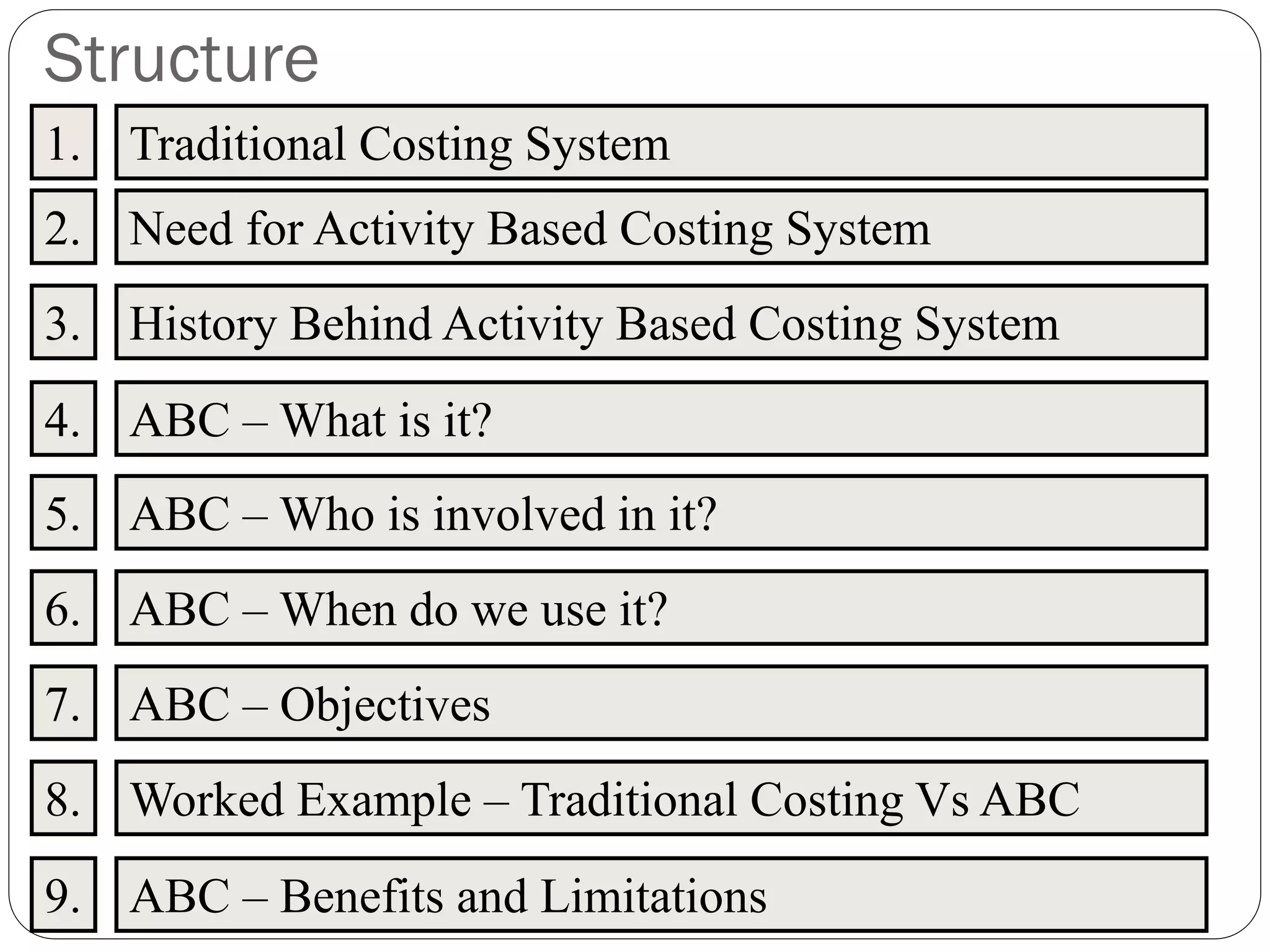 Activity Based Costing | PDF