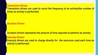 ACTIVITY BASED COSTING | PPTX