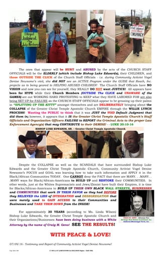 07/09/16 The COLLAPSE Of GREATER CHRIST TEMPLE APOSTOLIC CHURCH BLACK ...