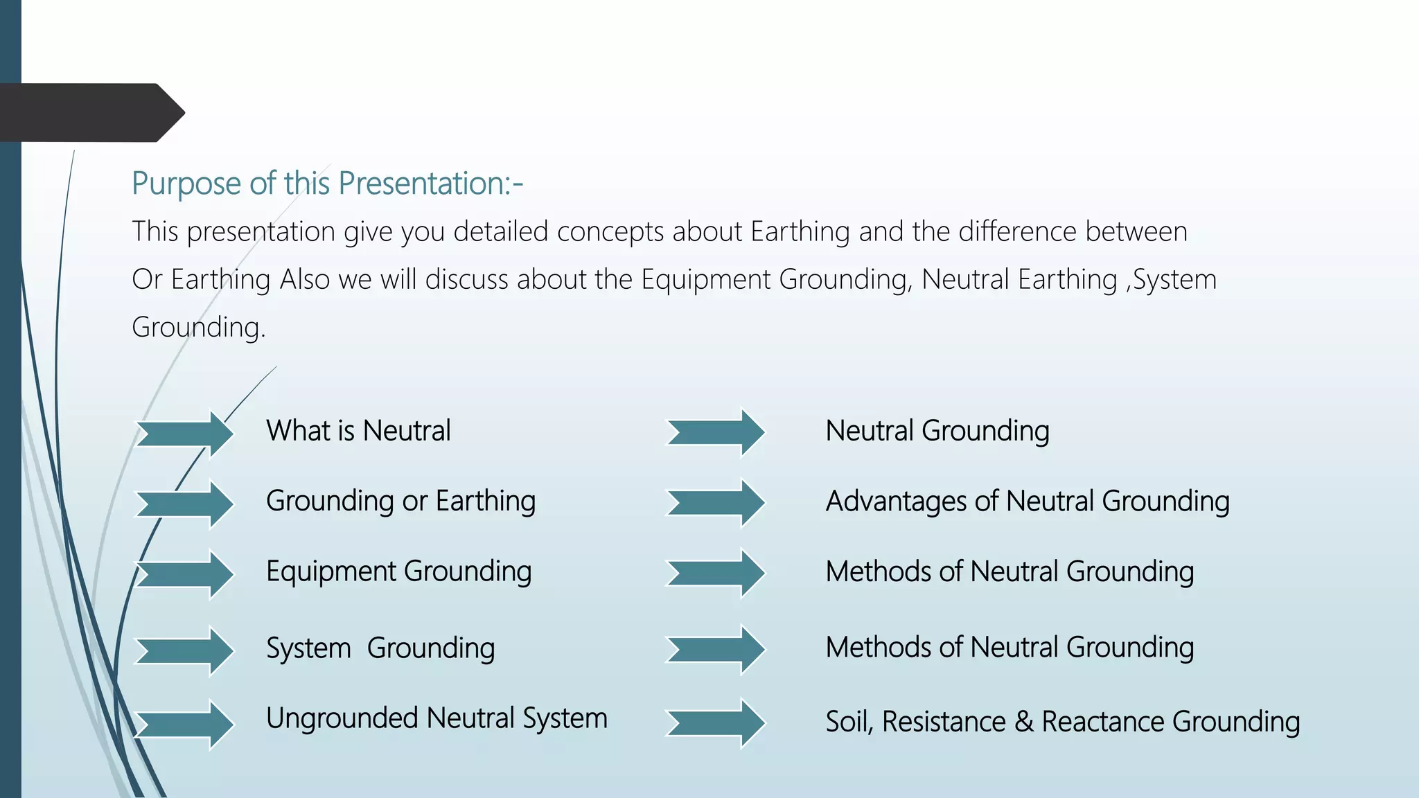 Earthing & Grounding (Easily Explained) | PPTX