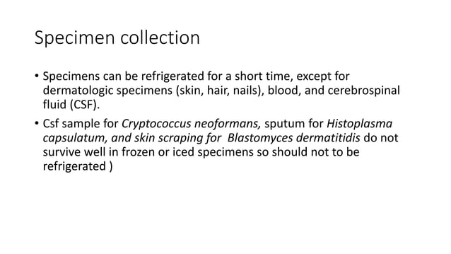 laboratory diagnosis of fungal inections | PPTX