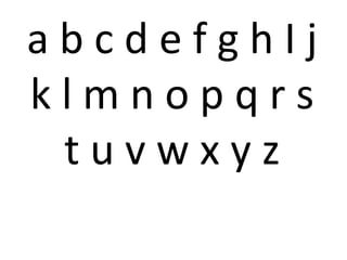 English alphabets | PPT