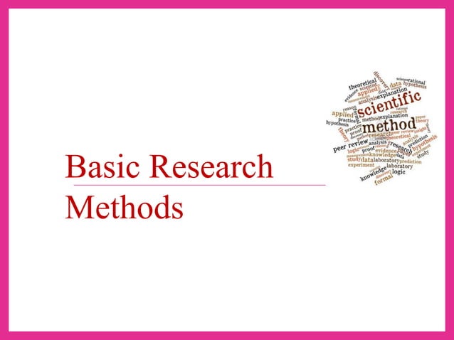 Research Methods for phyto | PPT