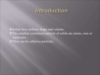 Solid state | PPT