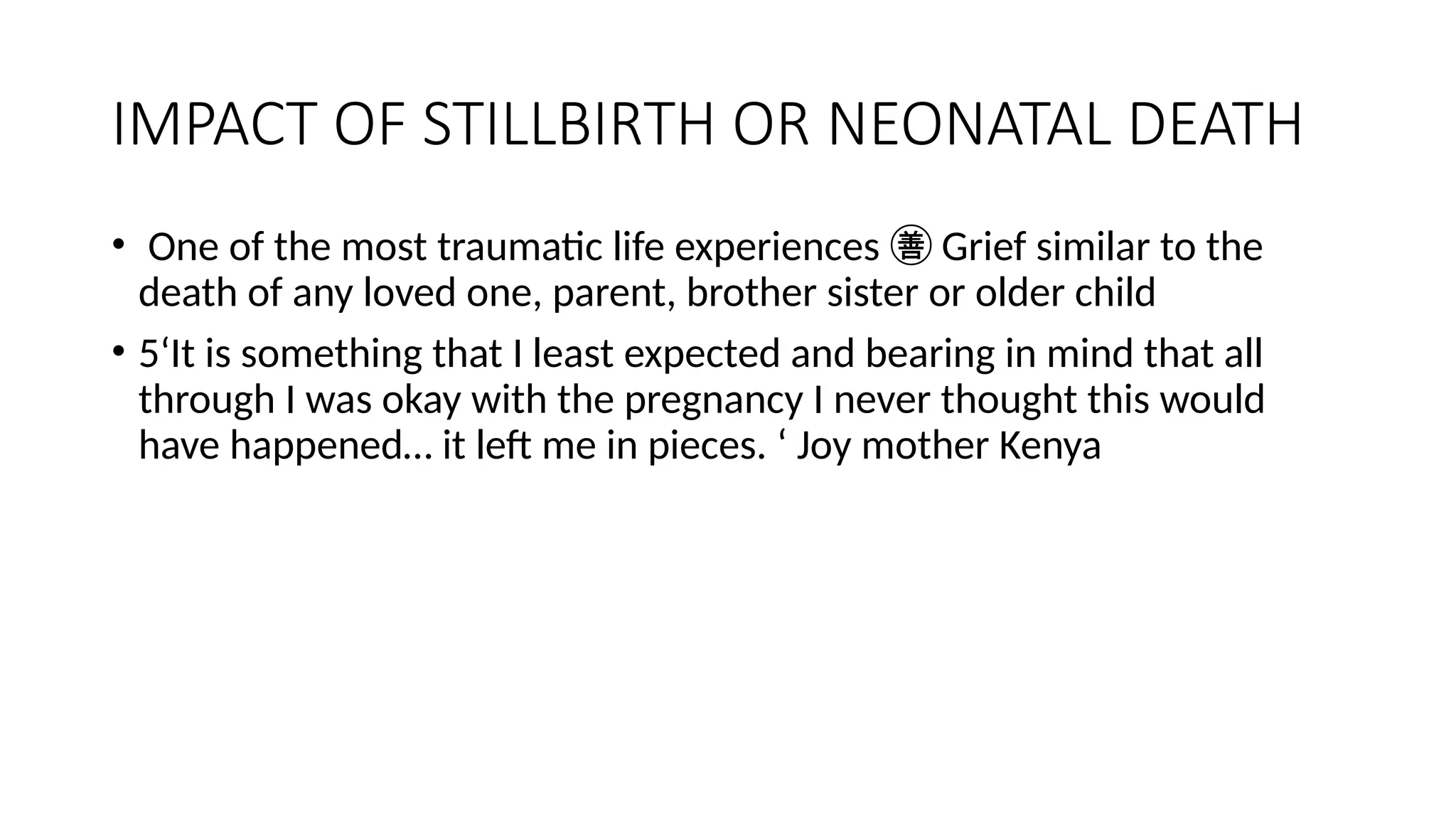 Advanced Bereavement Care in a Maternity | PPTX