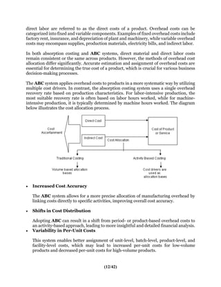 Activity-Based Costing System — All About ABC | PDF