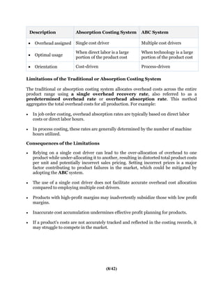 Activity-Based Costing System — All About ABC | PDF